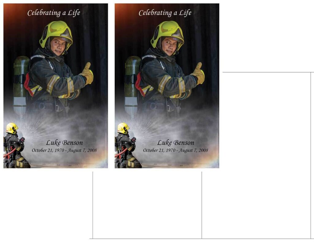 2-PP Large Service Cards - Lifelong Memories